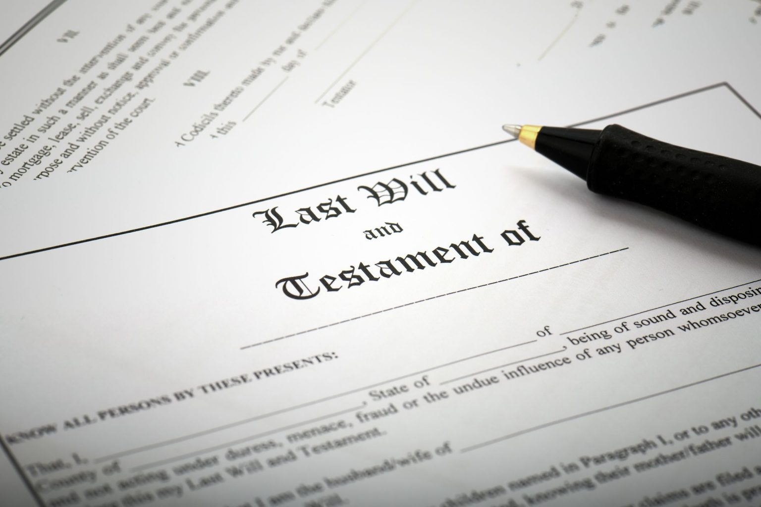 New Jersey Last Will & Testament Lawyer